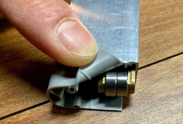 How do you seal the bottom of a pivot door? Just let it roll!